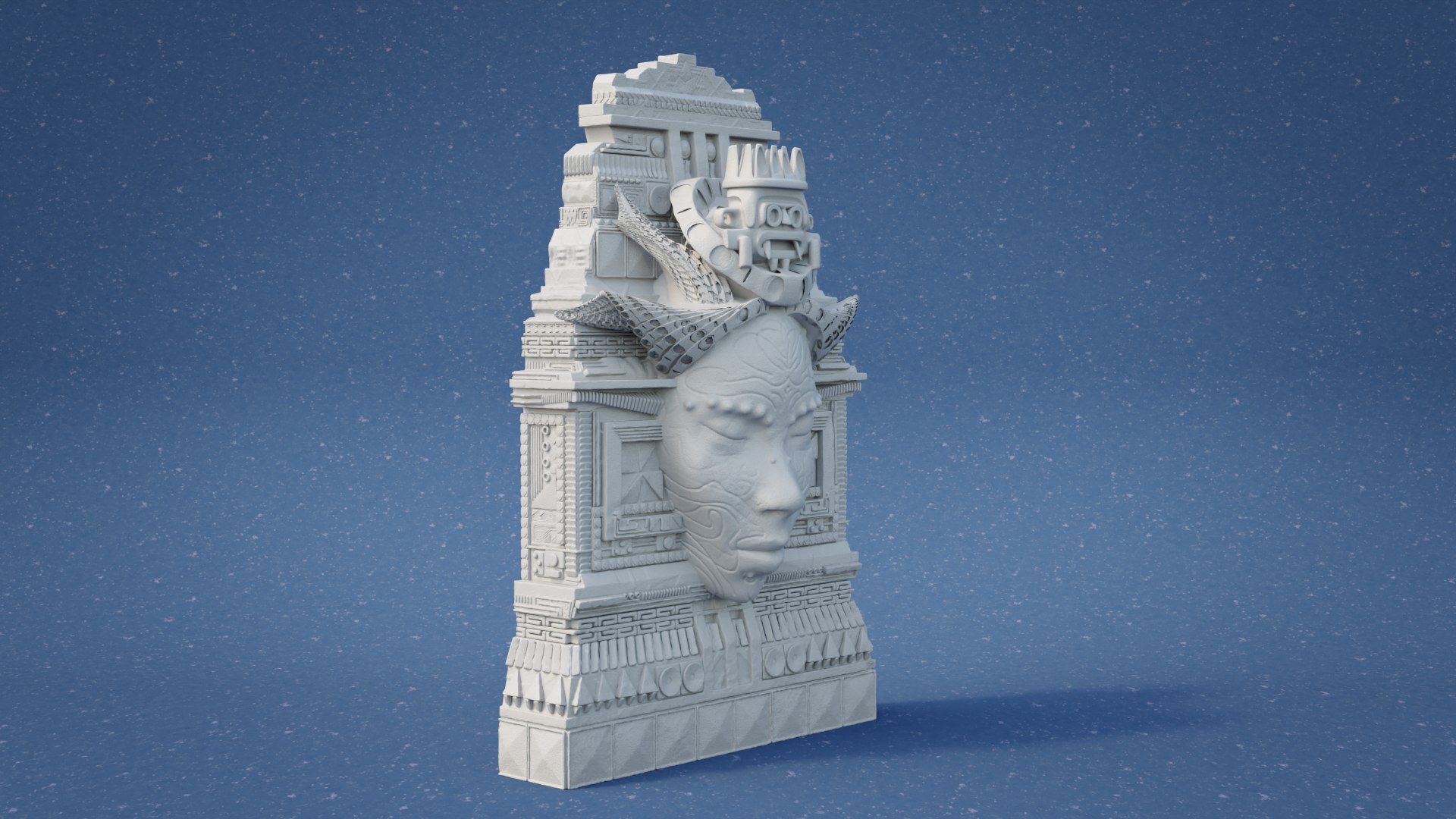 Aztec Structure Model - TurboSquid 2222148