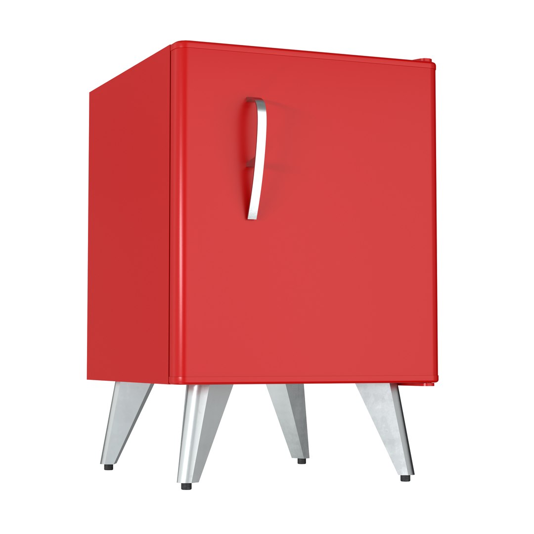 Mini Fridge Red 3D - TurboSquid 1894236