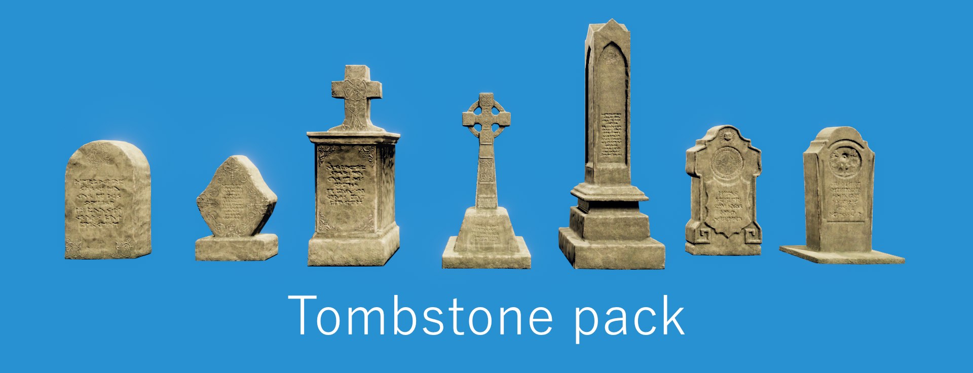 Games Tombstones Model - TurboSquid 1705434