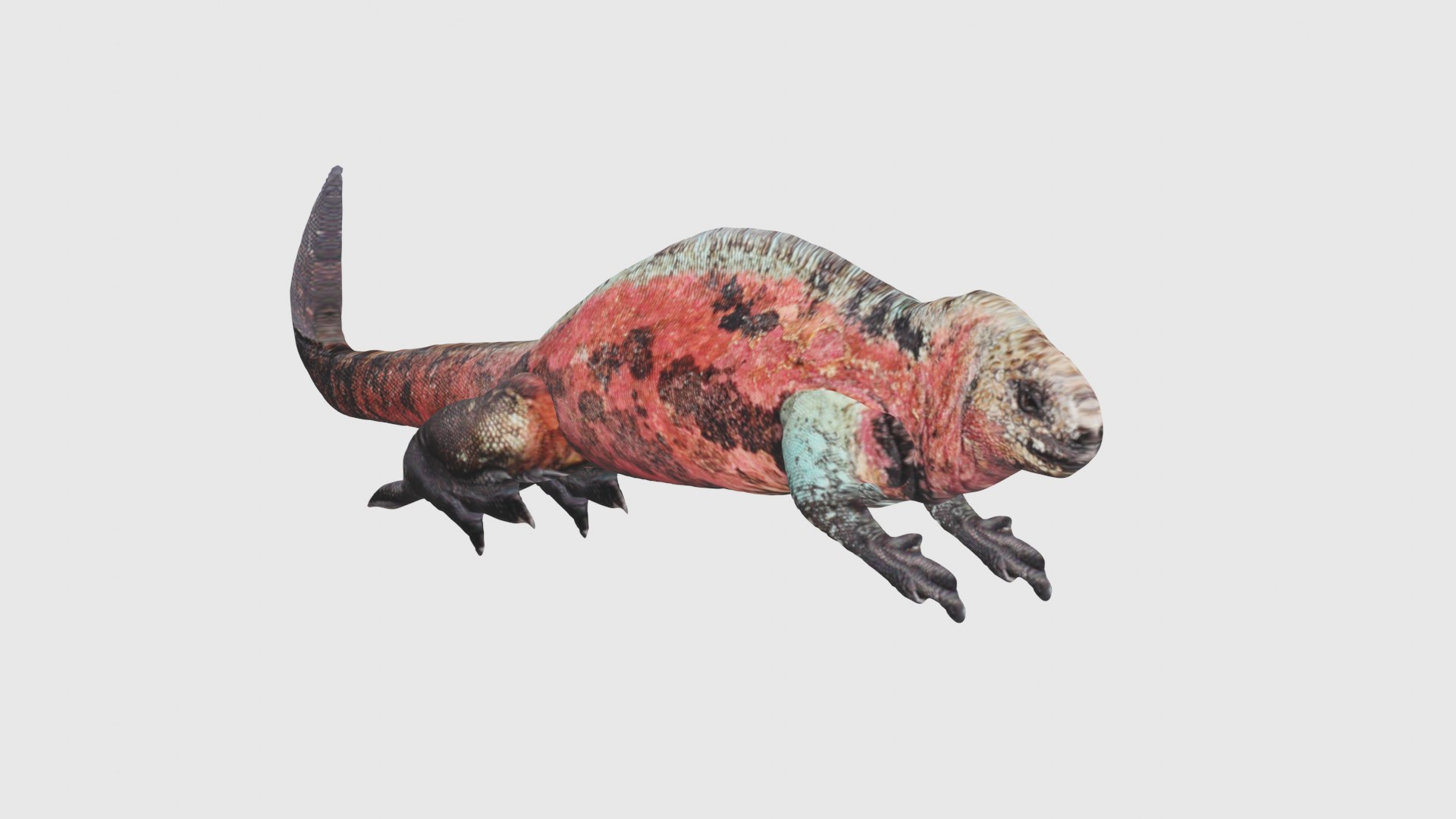 Low Poly Iguana Rigged With Realistic Texture 3D model - TurboSquid 1876189