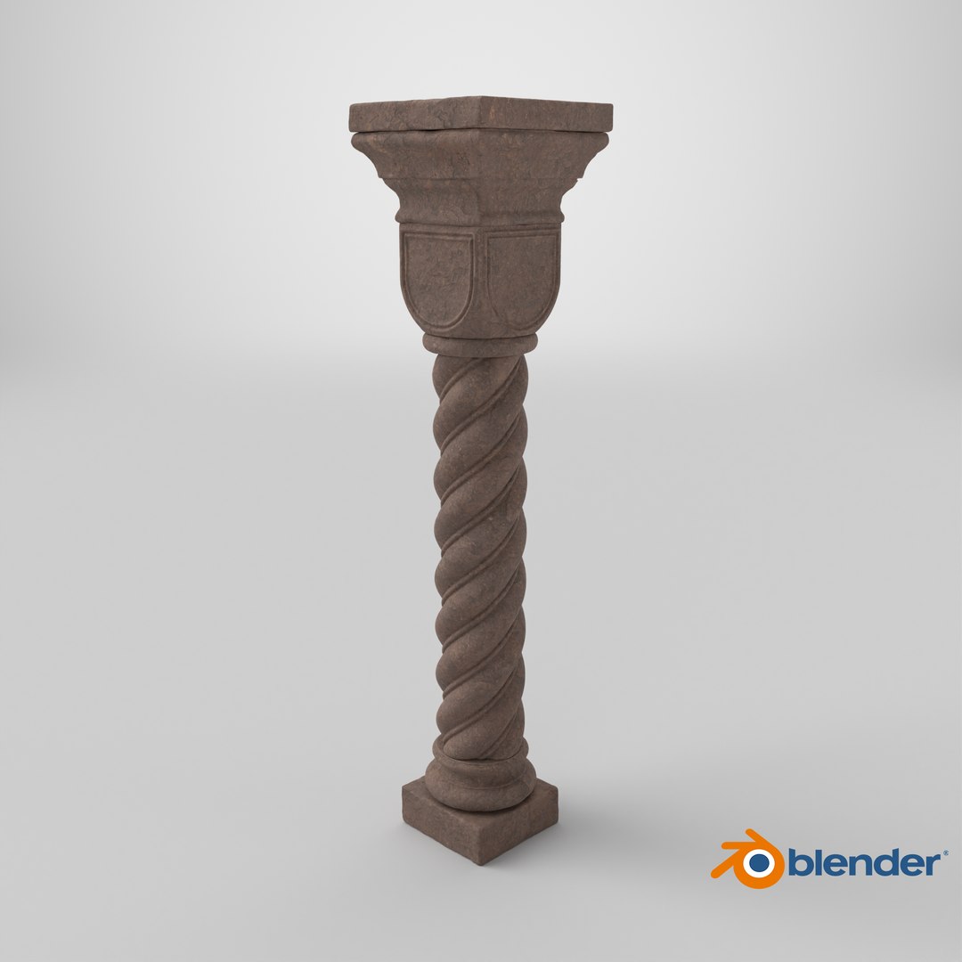 Layered Rock Twisted Column 3D Model - TurboSquid 2026637