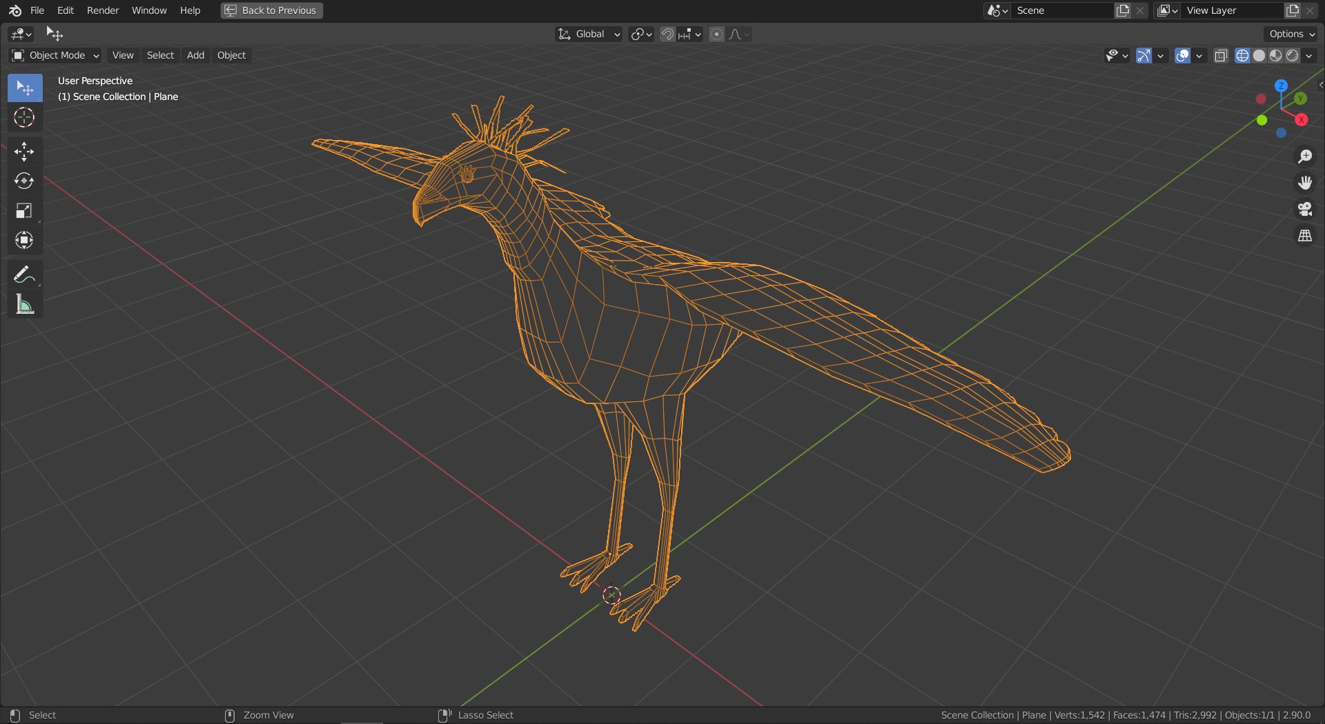 3D Secretary Bird - TurboSquid 1647864
