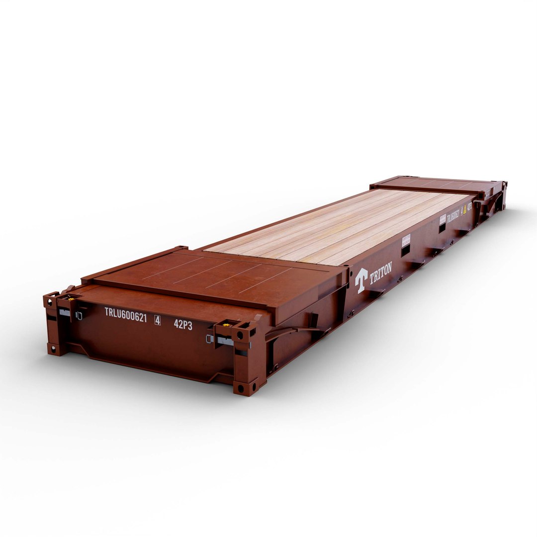 40FT Flush Folding Flatrack 3D - TurboSquid 2174687