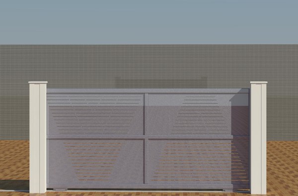 modelo 3d Colección de la familia Main Gate Revit - TurboSquid 2123665