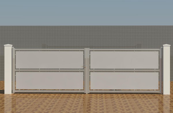 modelo 3d Colección de la familia Main Gate Revit - TurboSquid 2123665
