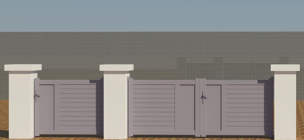 modelo 3d Colección de la familia Main Gate Revit - TurboSquid 2123665