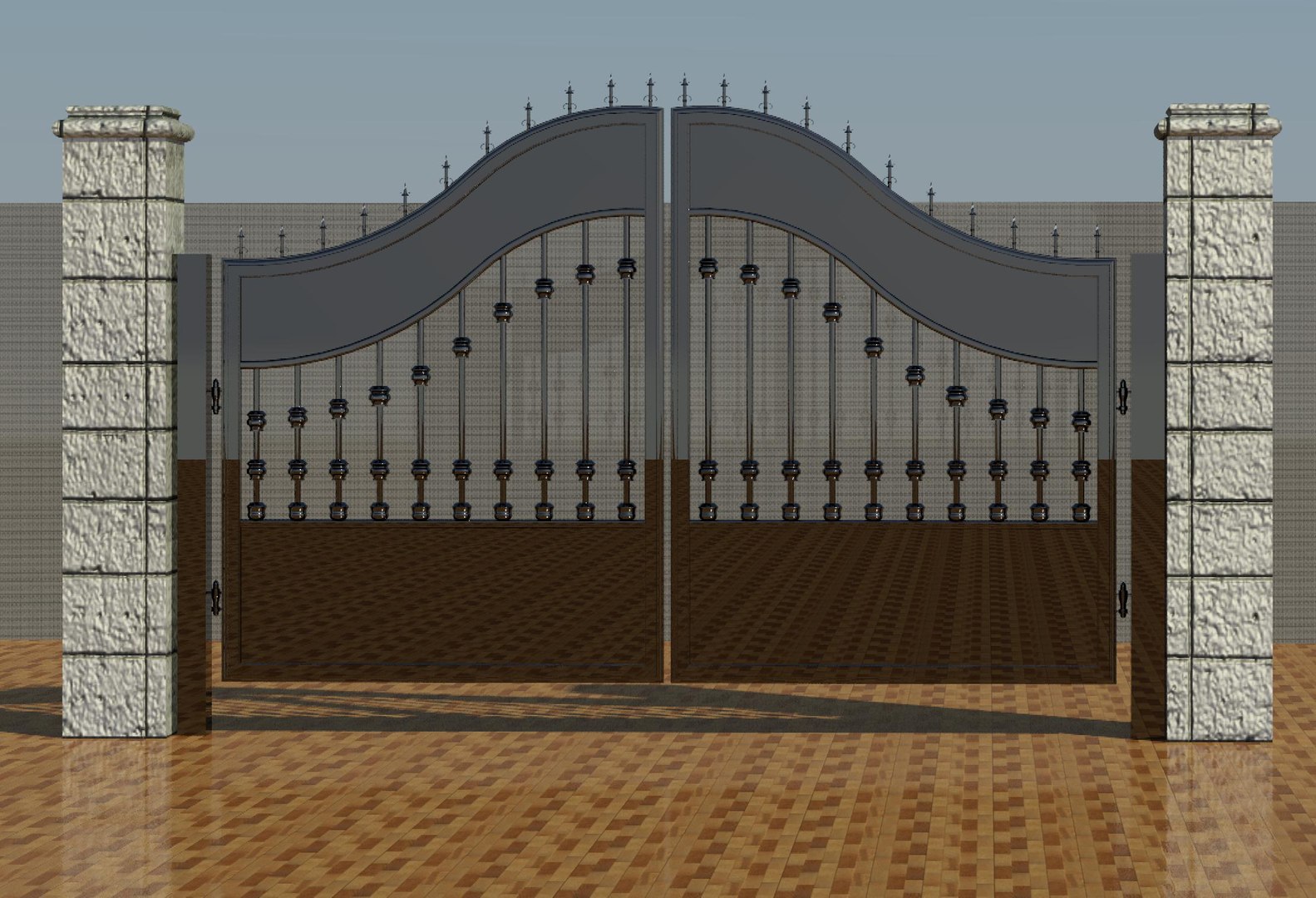 Main Gate Revit Family Collection 3D Model - TurboSquid 2123665