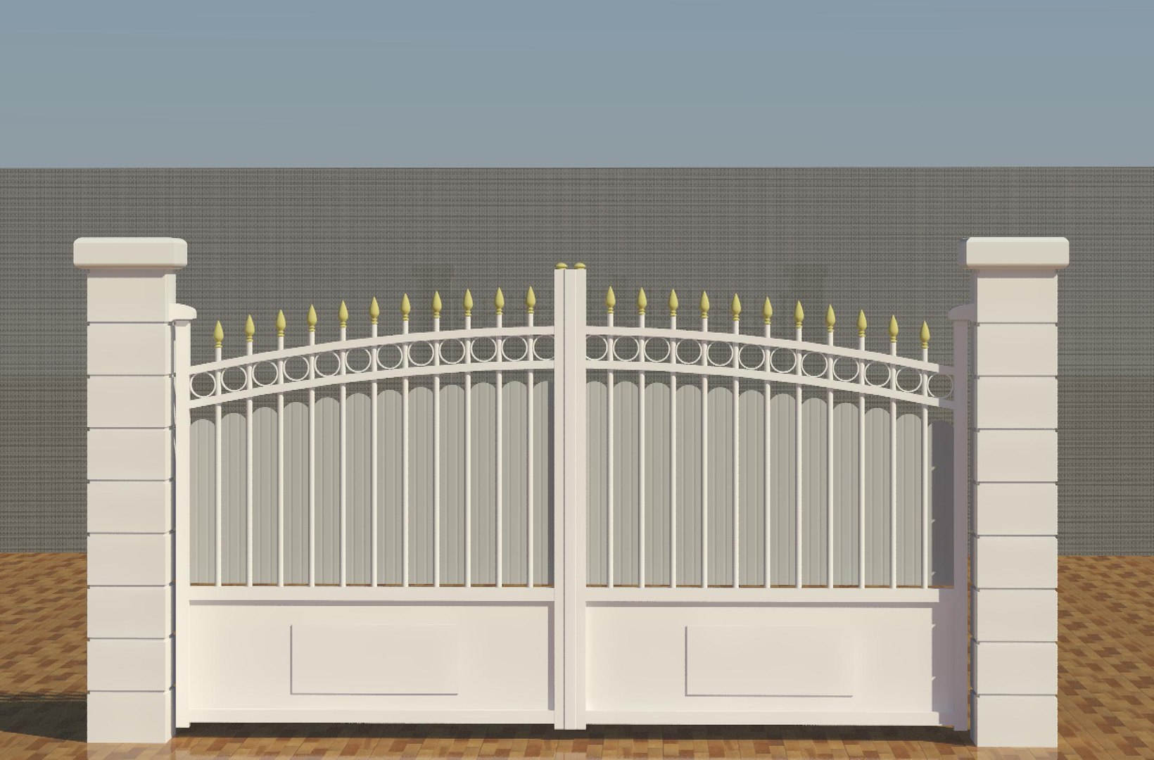 Main Gate Revit Family Collection 3D Model - TurboSquid 2123665