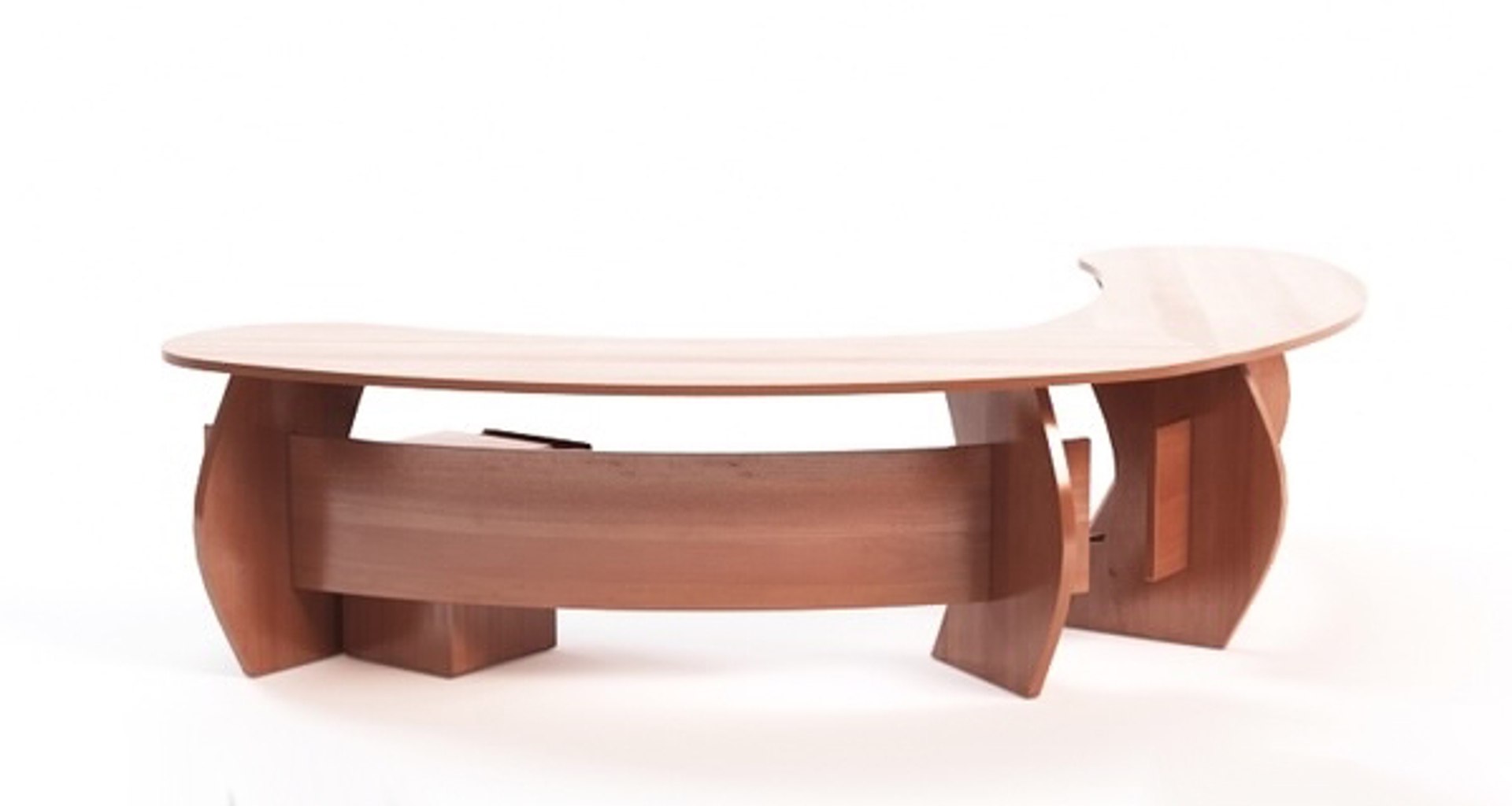 3dsmax Curved Office Desk