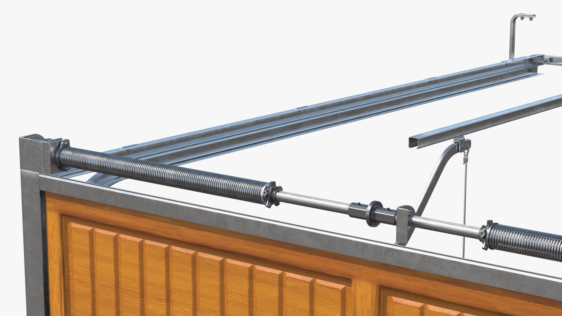 3D Retractable Garage Door System Rigged - TurboSquid 2326399