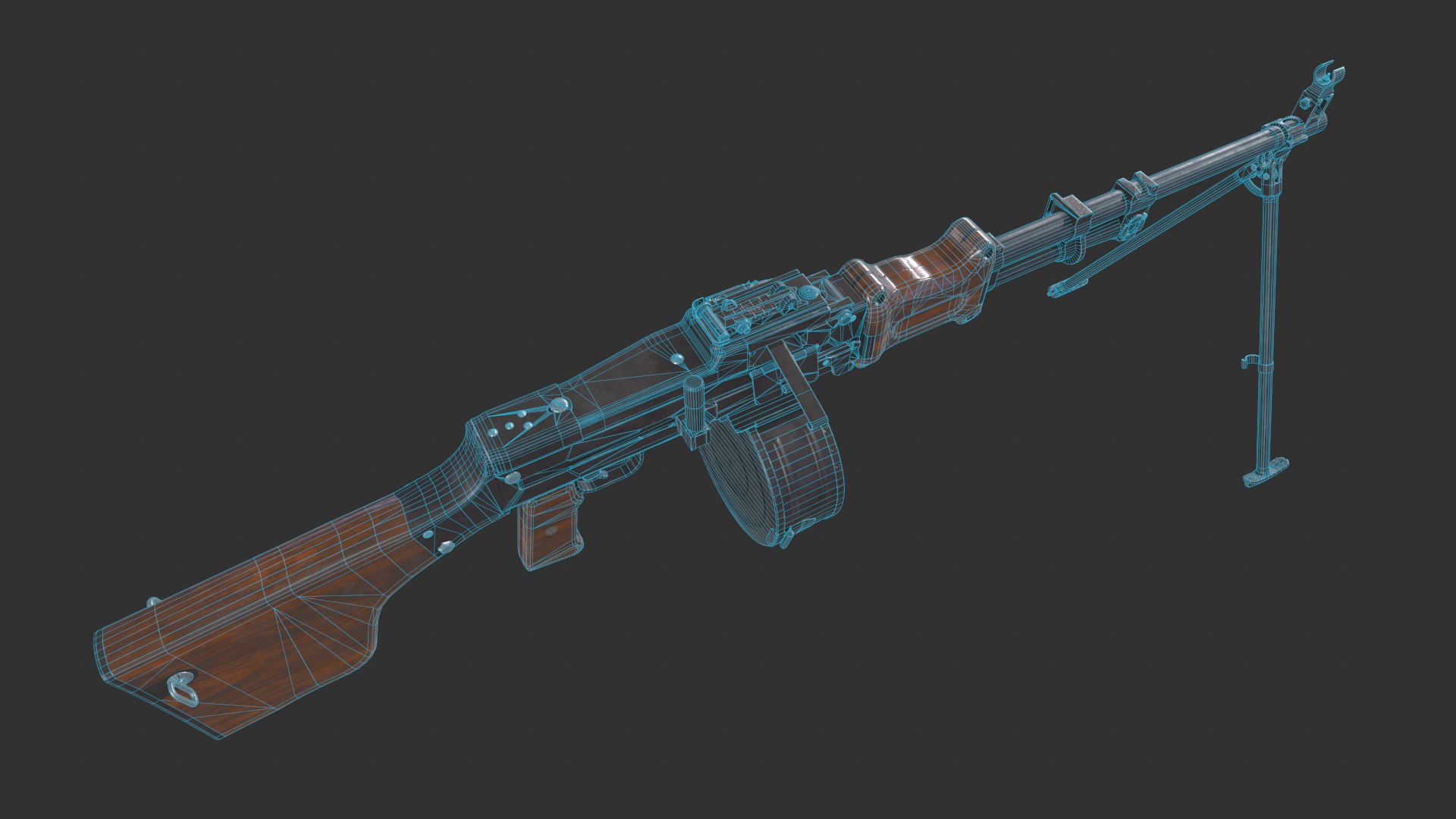 RPD Machine Gun 3D Model - TurboSquid 2081411