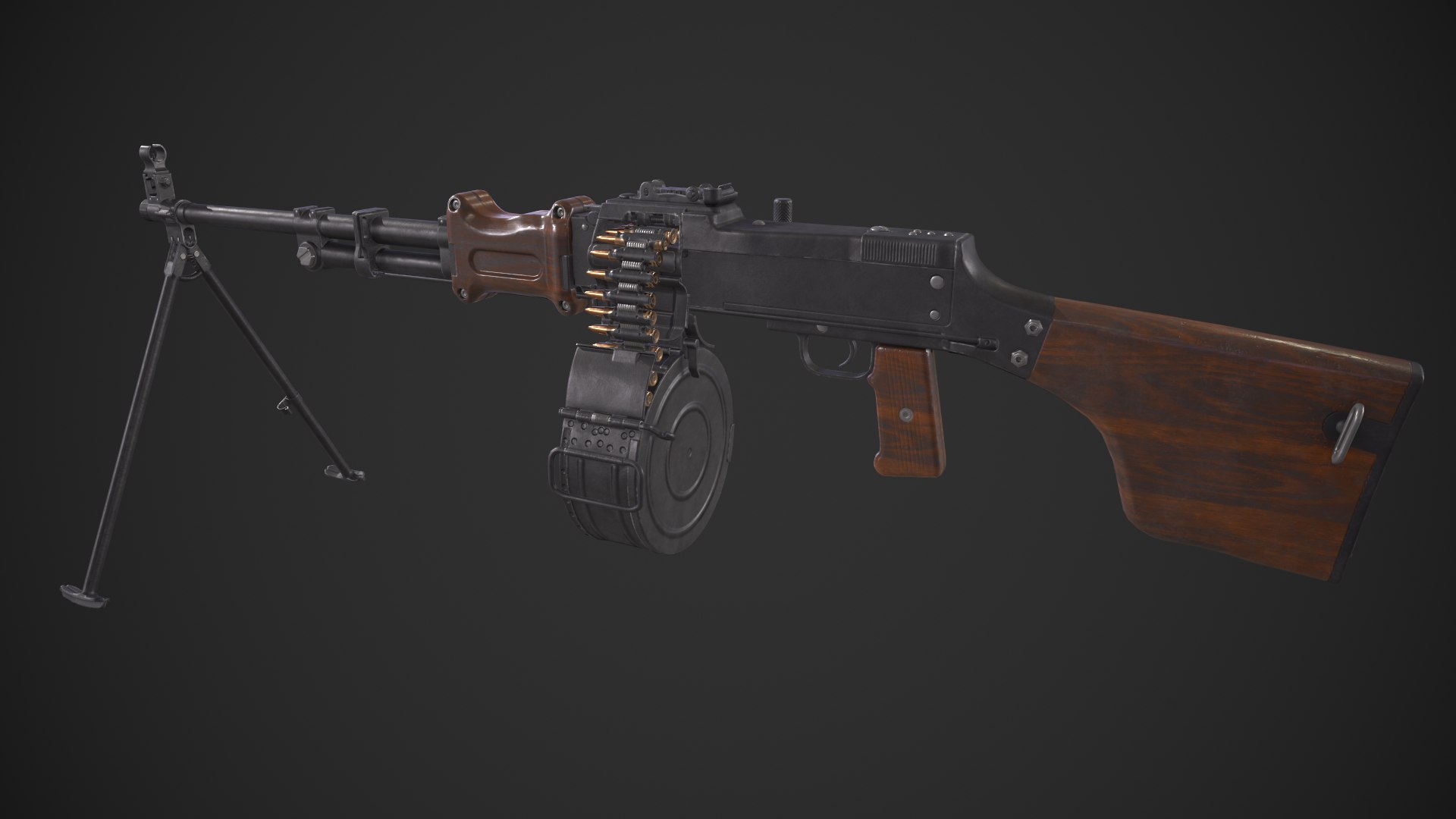 RPD Machine Gun 3D Model - TurboSquid 2081411
