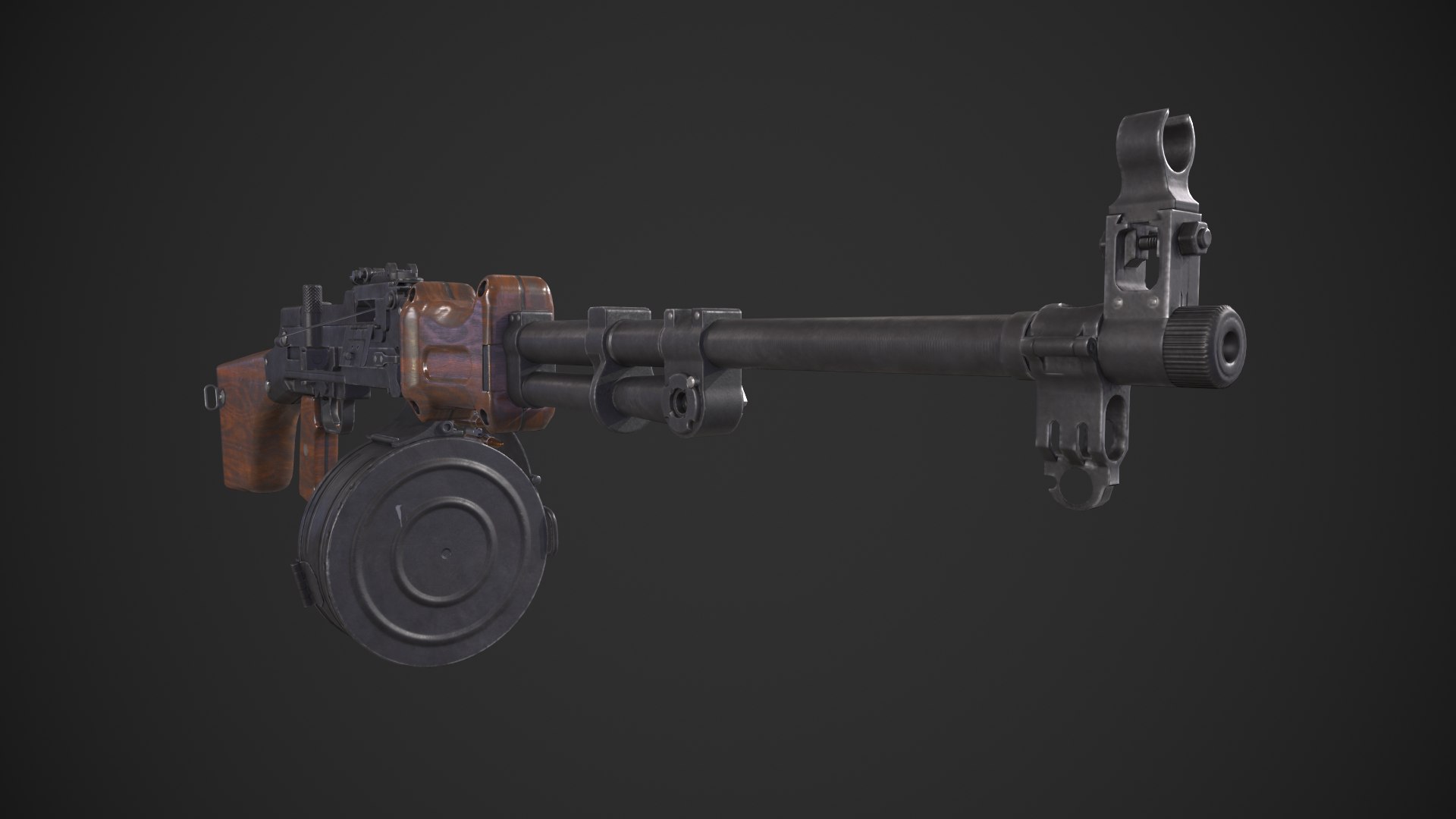 RPD Machine Gun 3D Model - TurboSquid 2081411