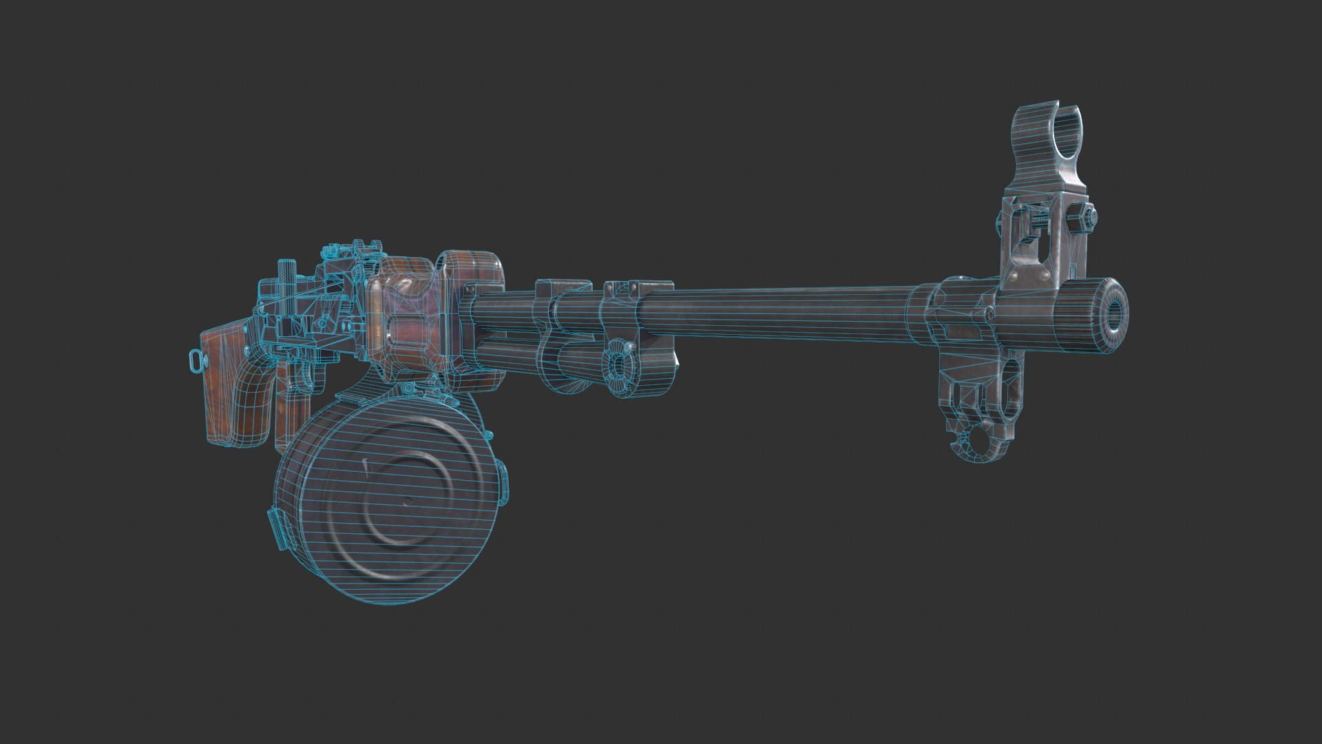 RPD Machine Gun 3D Model - TurboSquid 2081411