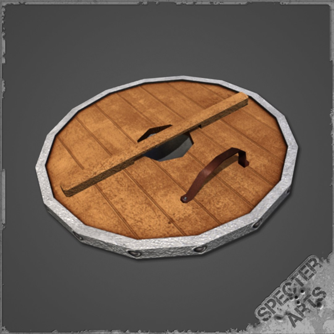 nordic shield wooden 3d 3ds