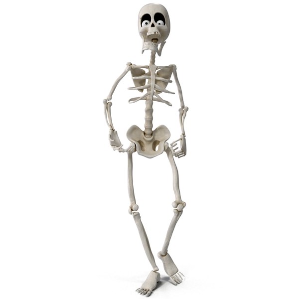 max cartoon skeleton rigged