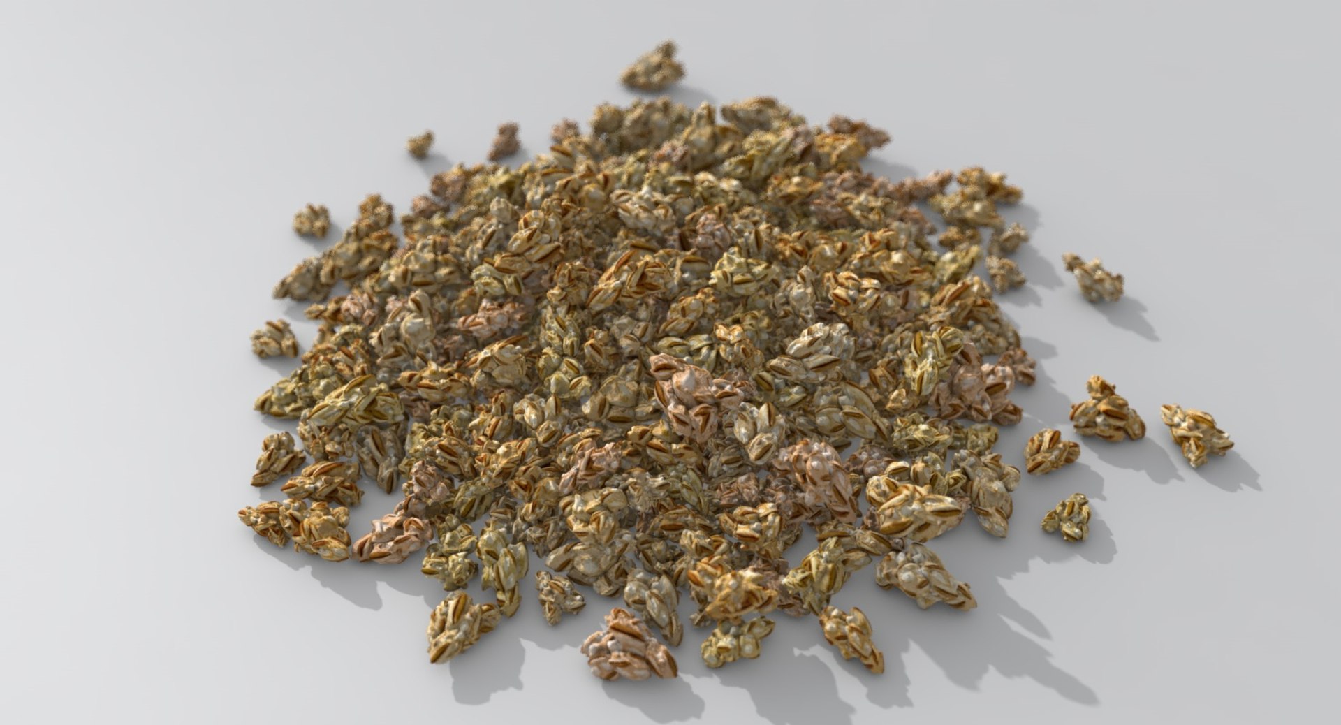 Pile Crisp Cereals 3D - TurboSquid 1345790