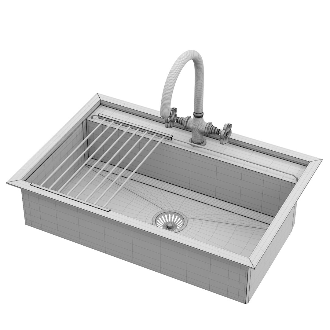 OFFICINE GULLO ACSTOPA00 - Kitchen Sink 3D Model - TurboSquid 2077192