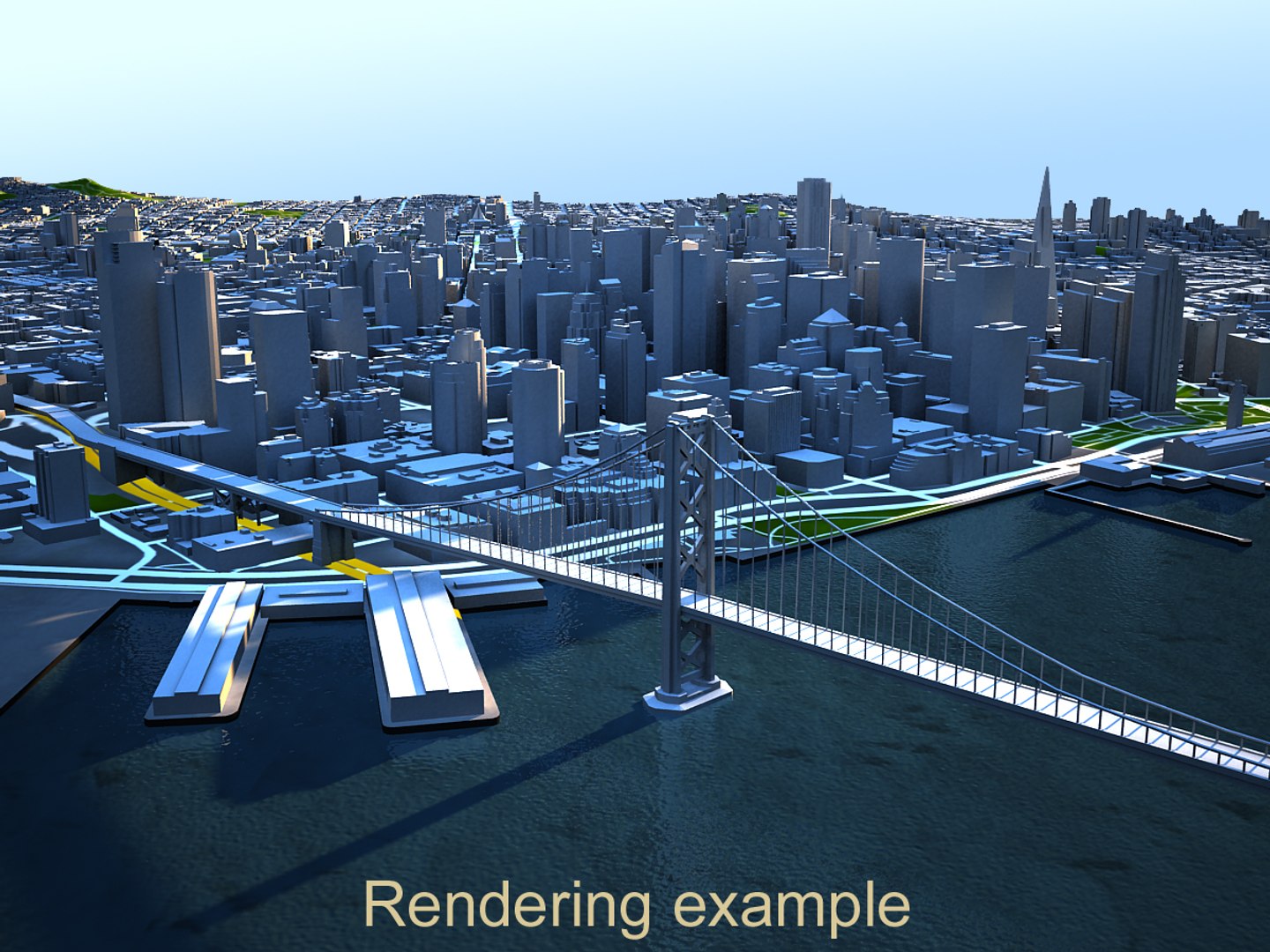 3d san francisco skyline elevation