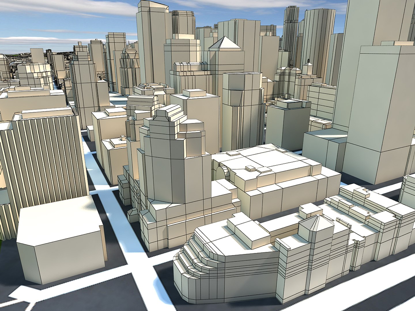 3d san francisco skyline elevation