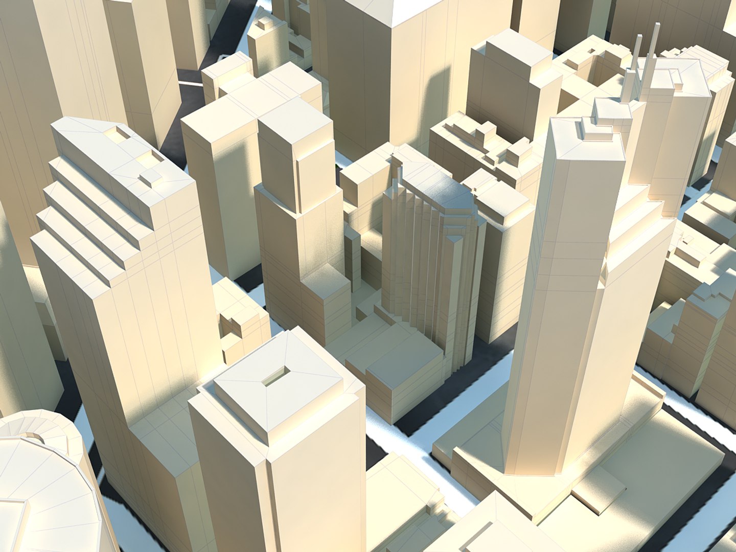 3d san francisco skyline elevation