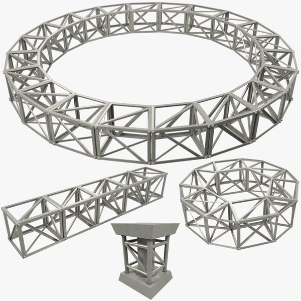 3D frame truss girder - TurboSquid 1271792