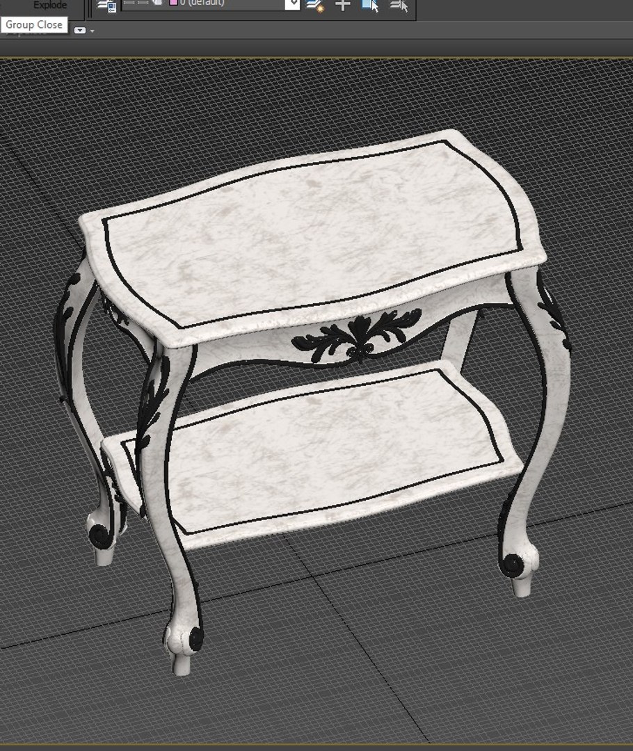 3d Bedside Table Drawer Model