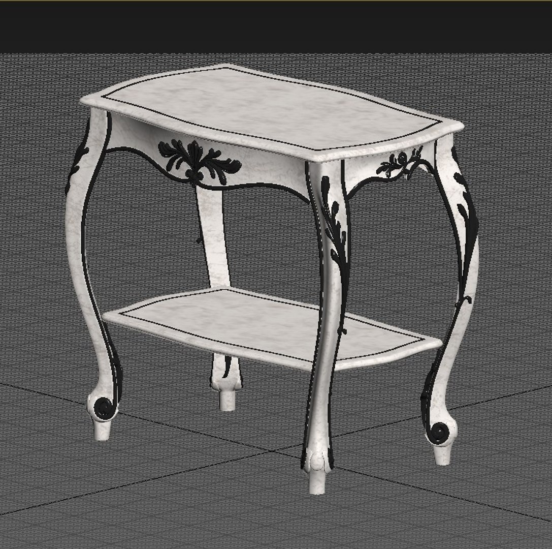 3d Bedside Table Drawer Model