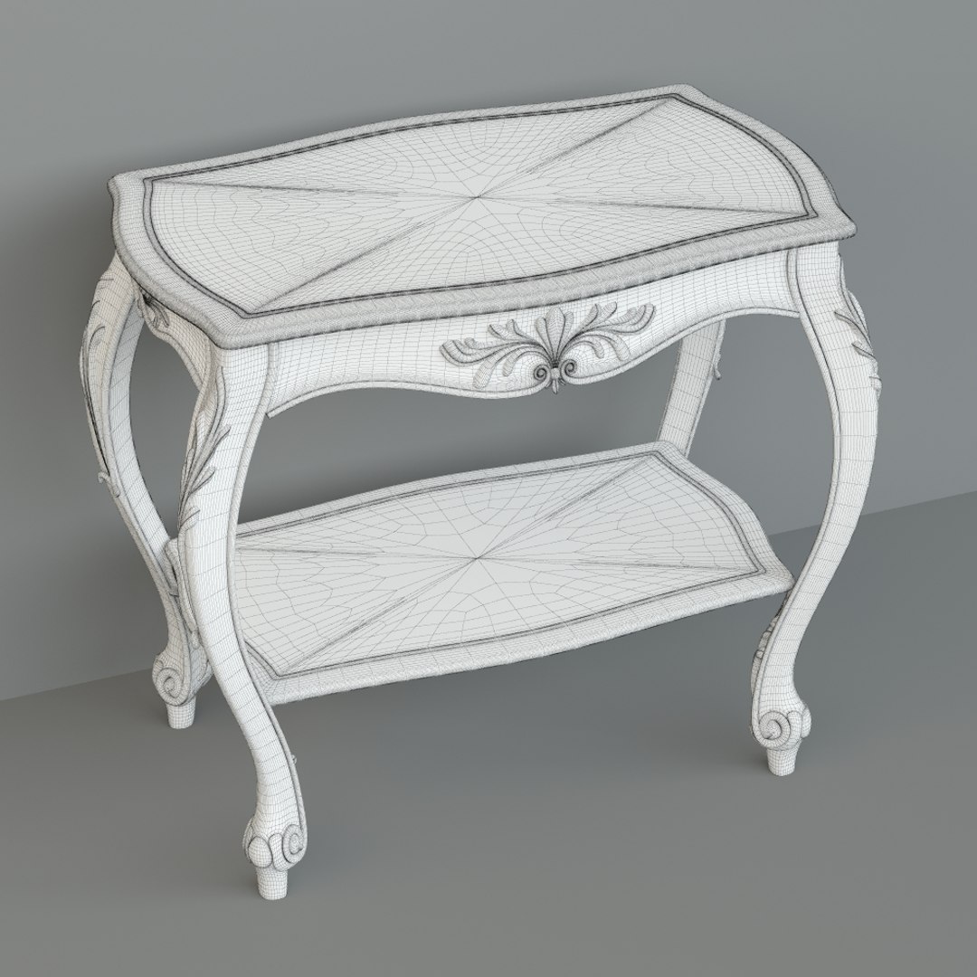 3d Bedside Table Drawer Model