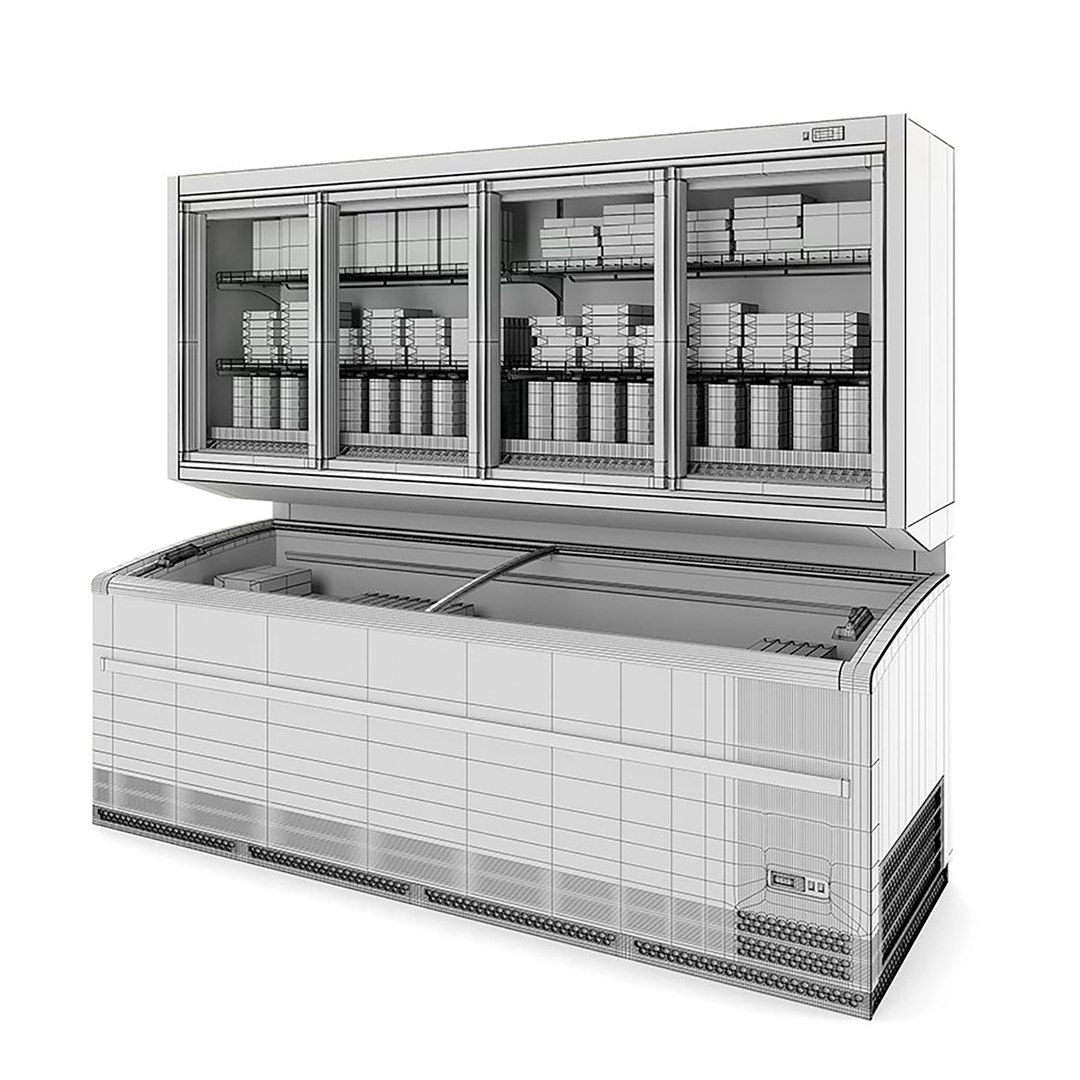 Combi Fridge Atlas 3D Model - TurboSquid 2036766