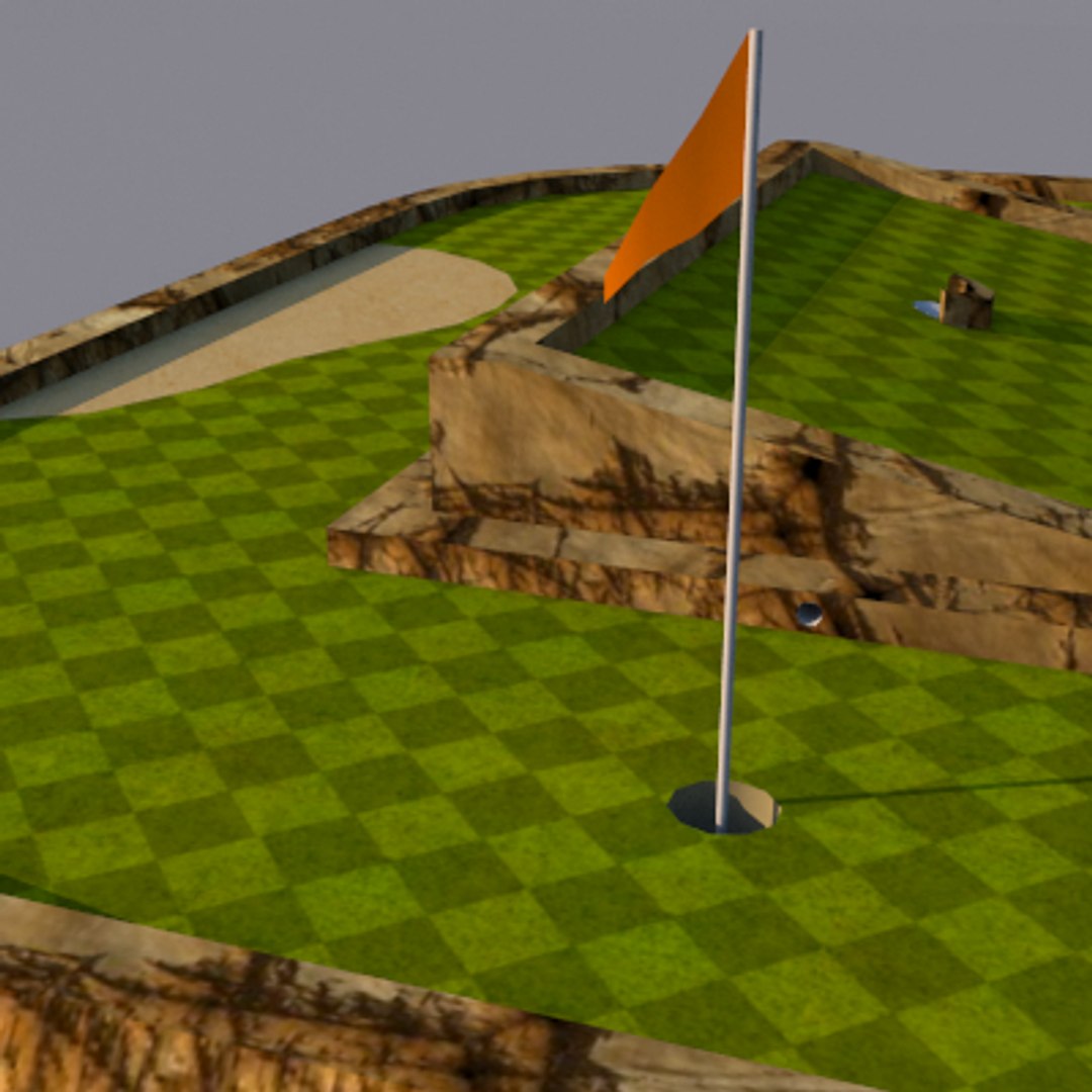 3d Model Mini Golf Hole