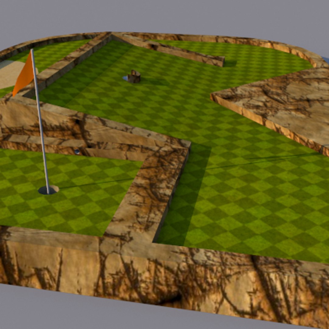 3d Model Mini Golf Hole