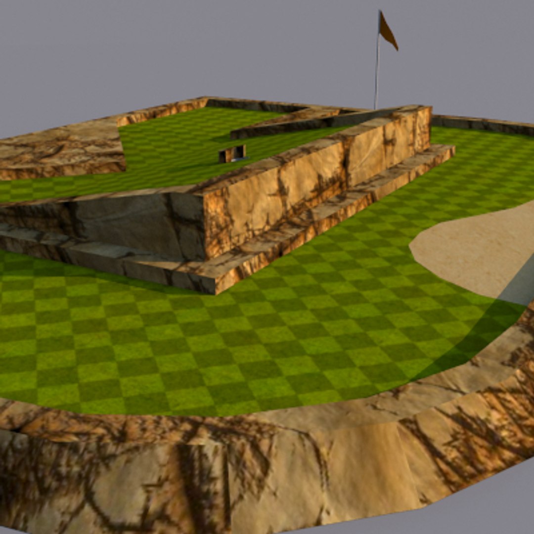 3d Model Mini Golf Hole