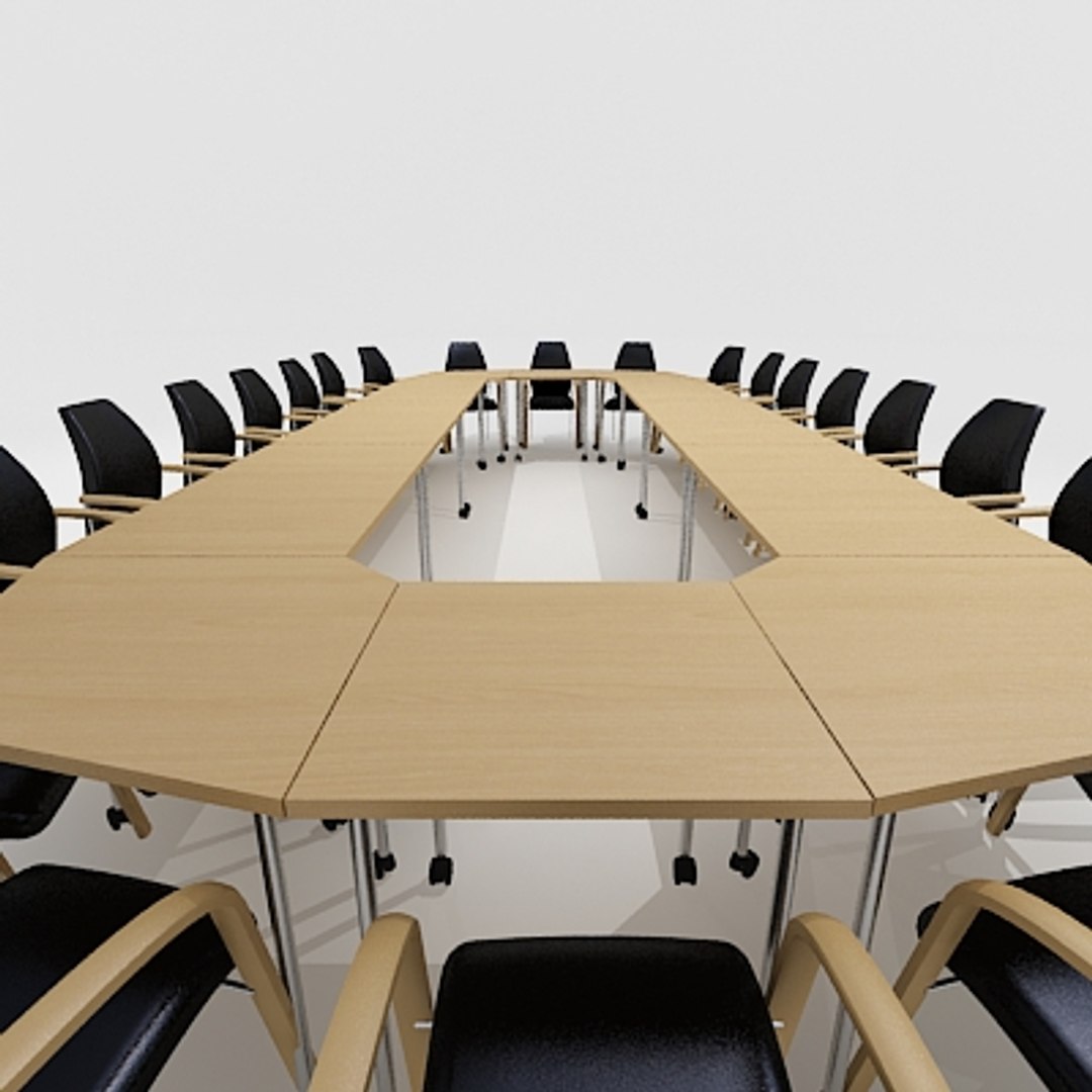 3d Meeting Conference Room Furniture Model