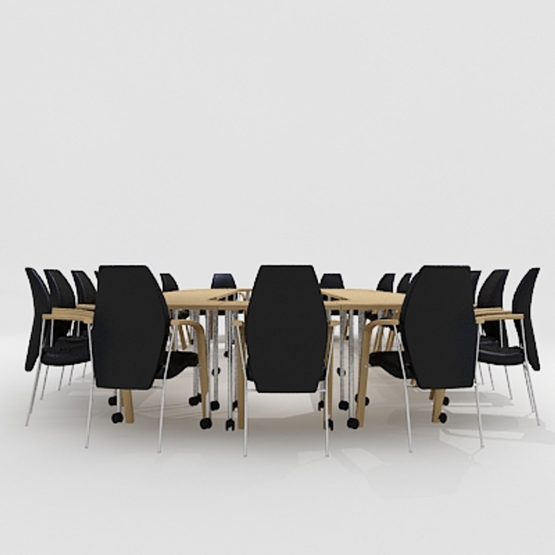 3d Meeting Conference Room Furniture Model