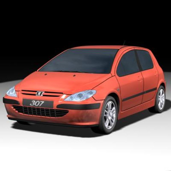 3d peugeot 307 car