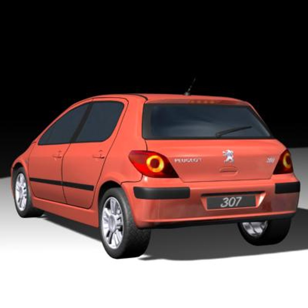 3d Peugeot 307 Car