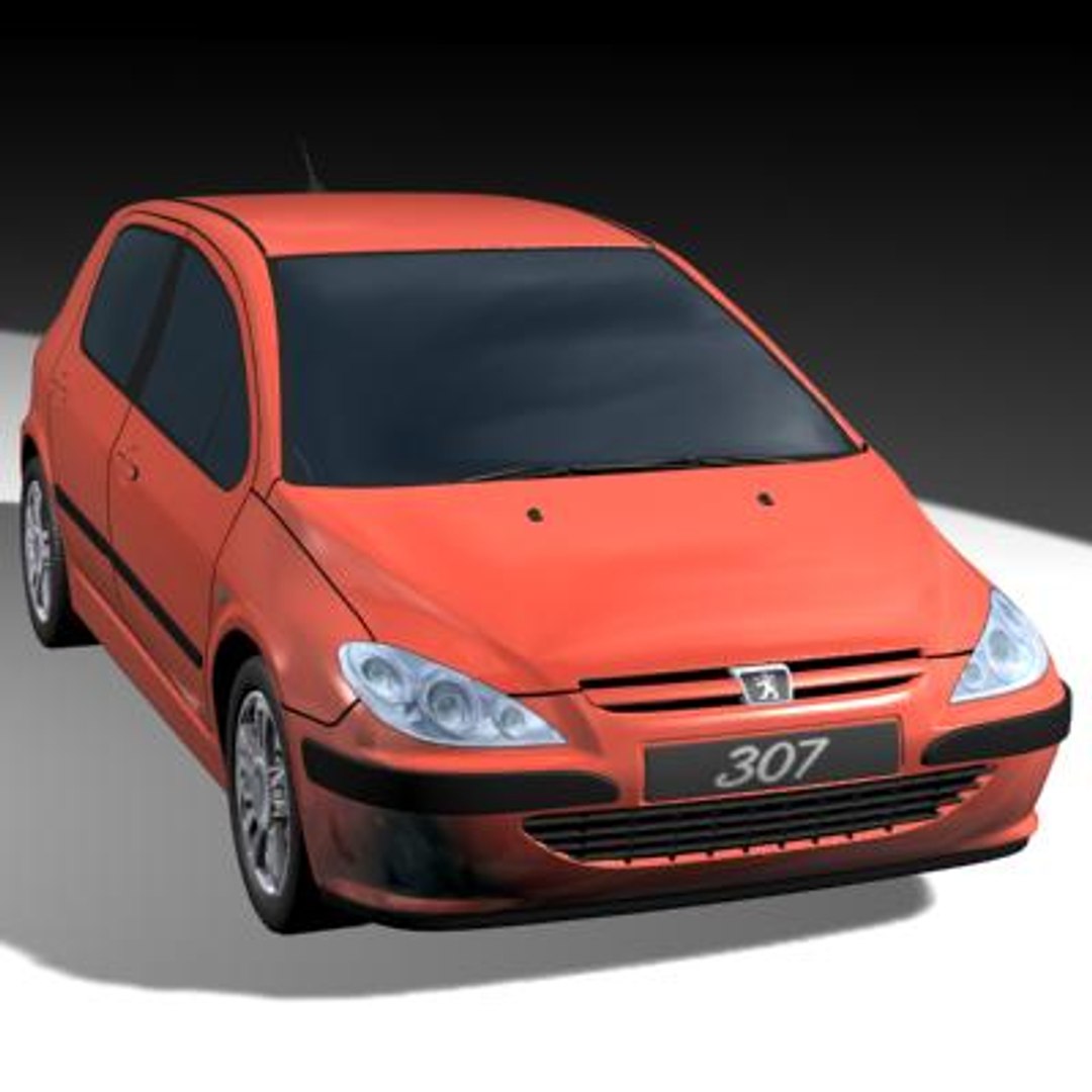 3d Peugeot 307 Car