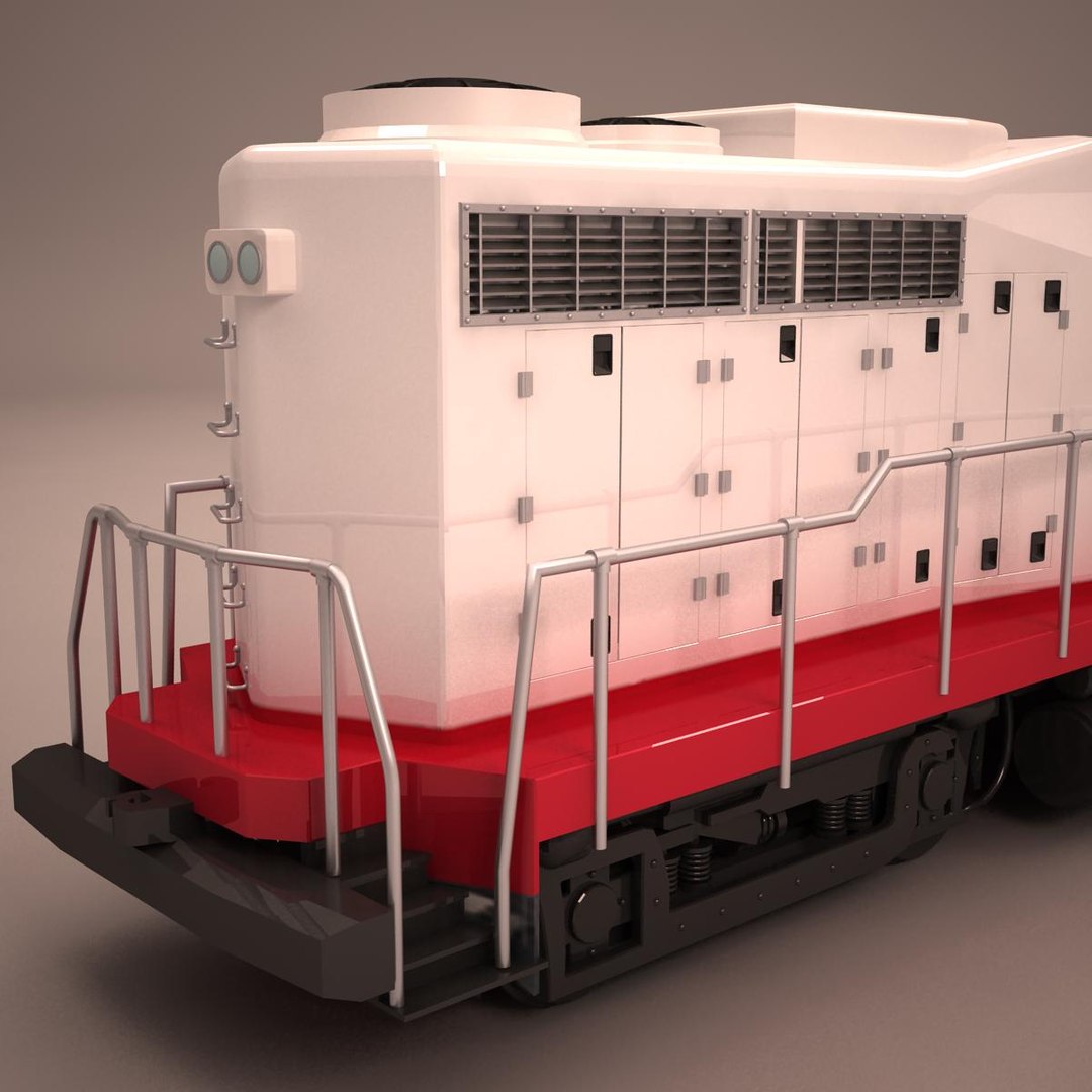 3d model of passenger train
