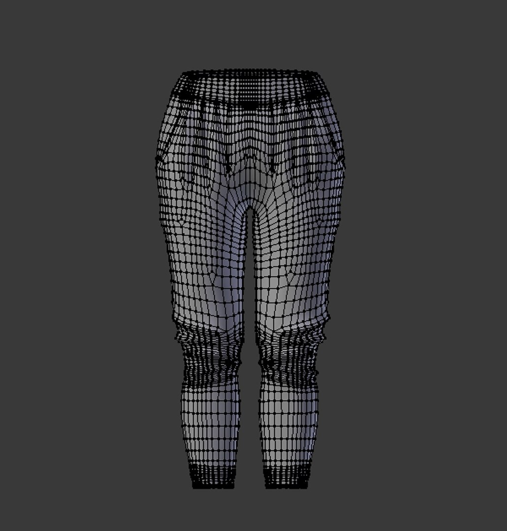 Pants Black 3ds