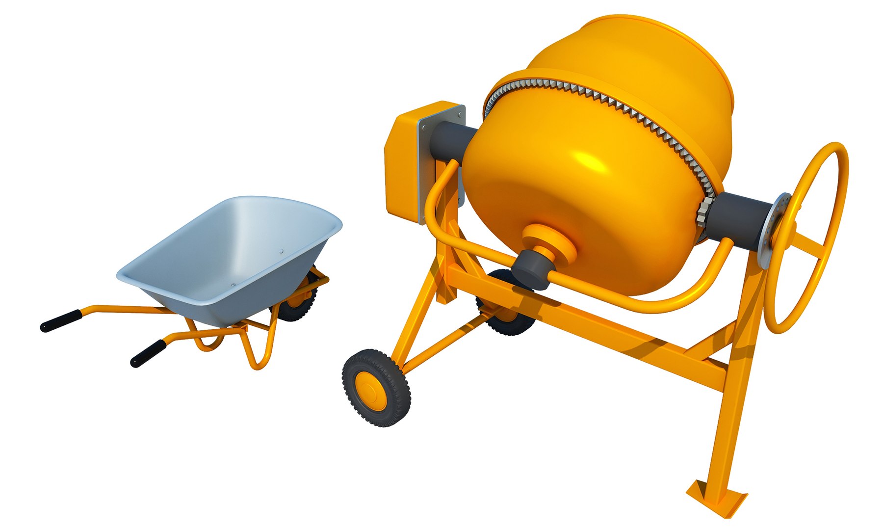 Mixer Concrete Cement 3D Model - TurboSquid 1624559