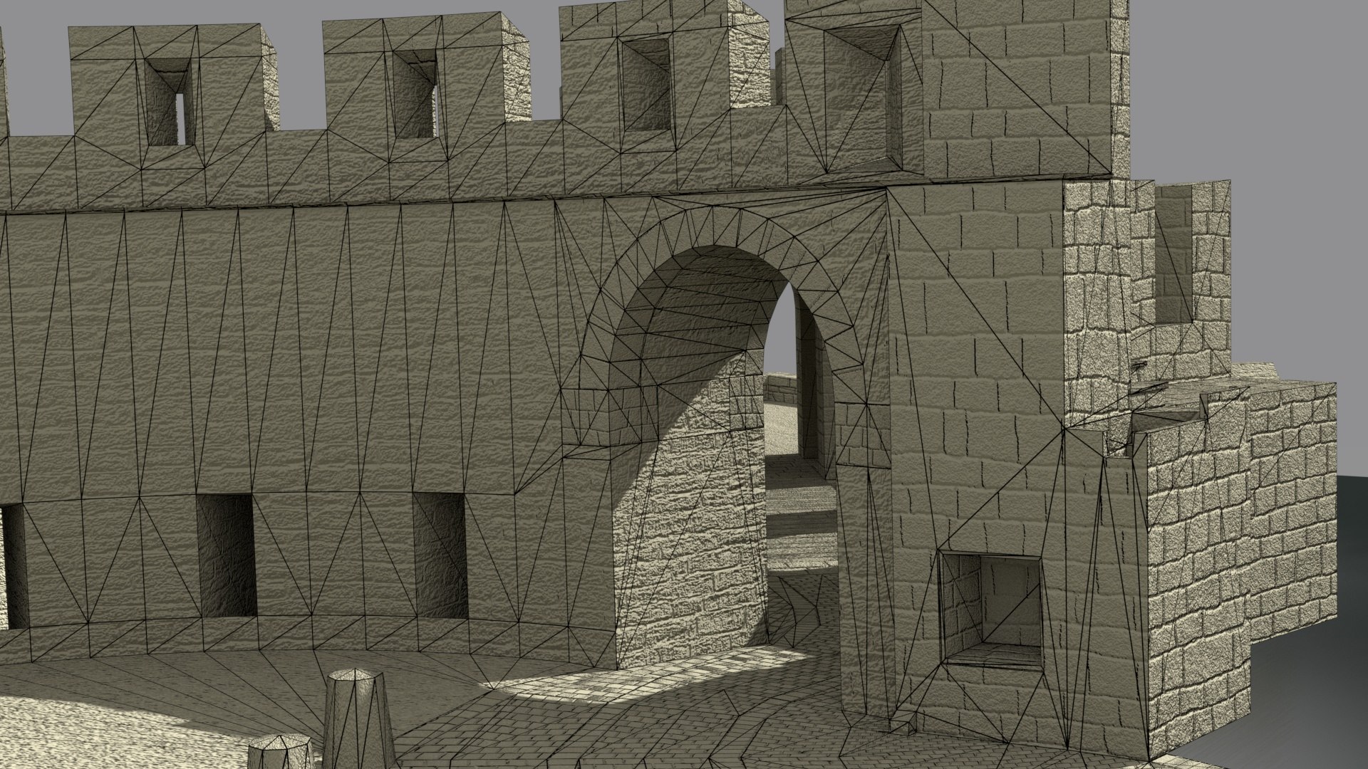 Carcassonne Medieval City 2010 - St-Louis Barbican 3D Model ...