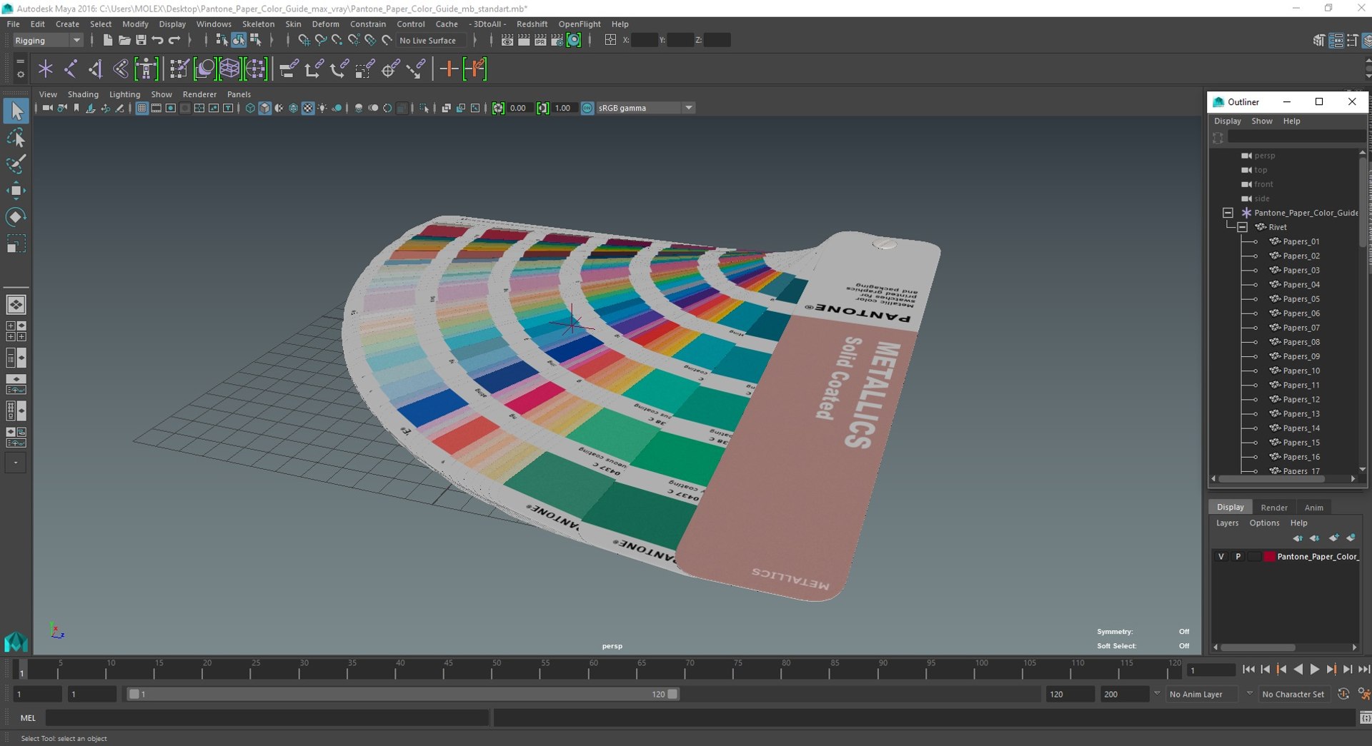 3D Pantone Paper Color Guide - TurboSquid 2112976