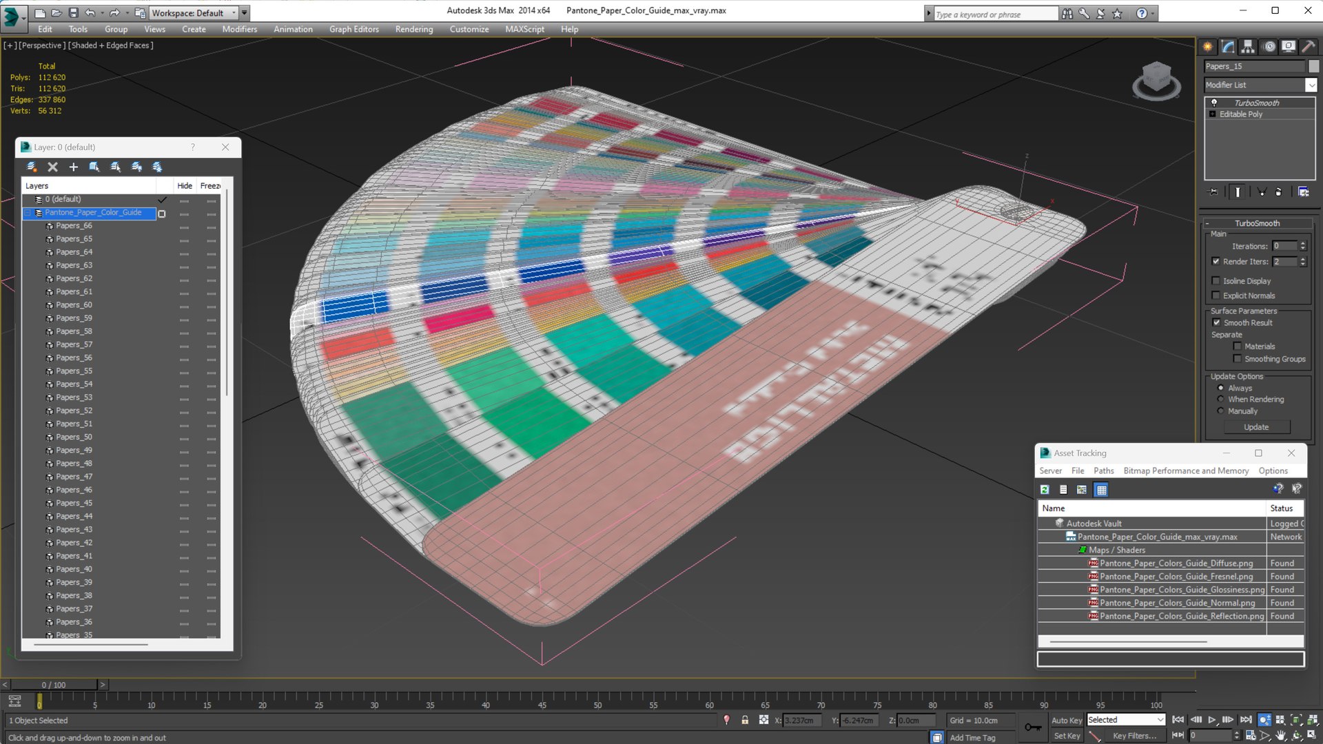 3D Pantone Paper Color Guide - TurboSquid 2112976