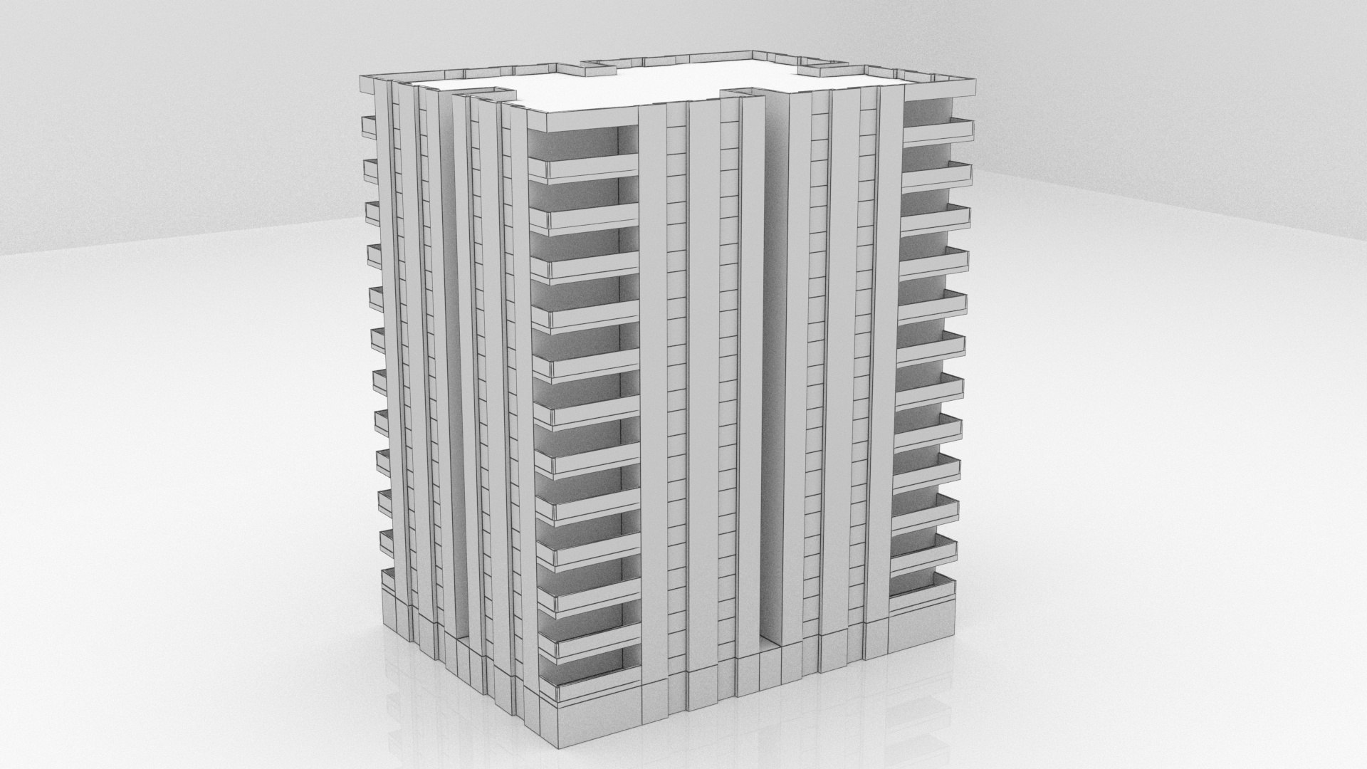 Apartment Building 3D Model - TurboSquid 1938986