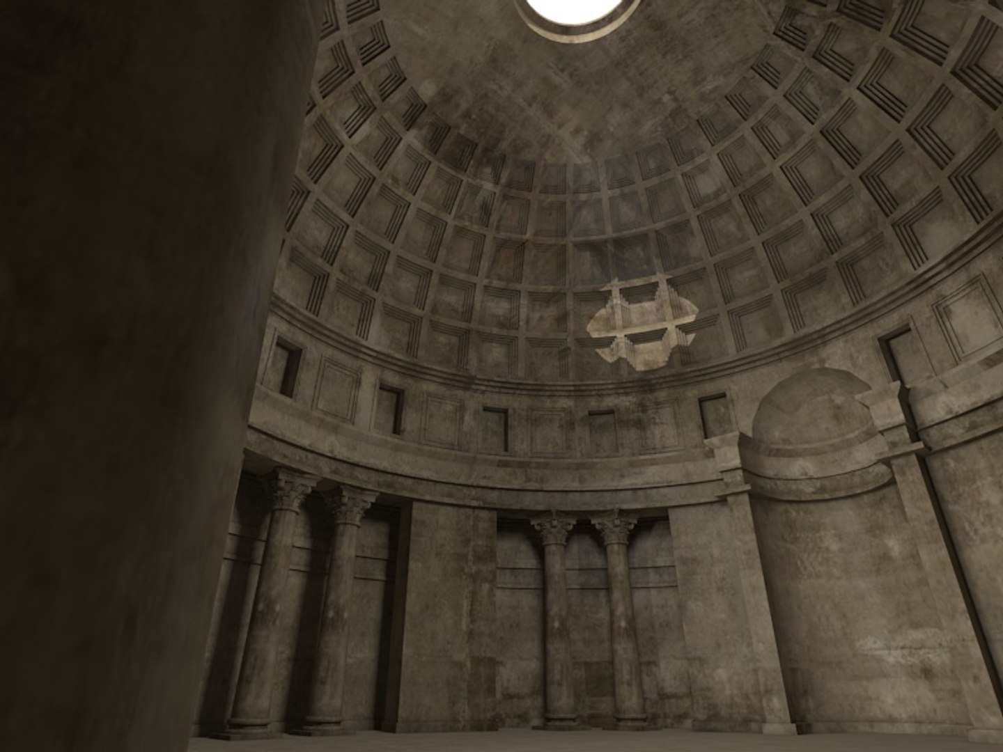3d Roman Pantheon Model