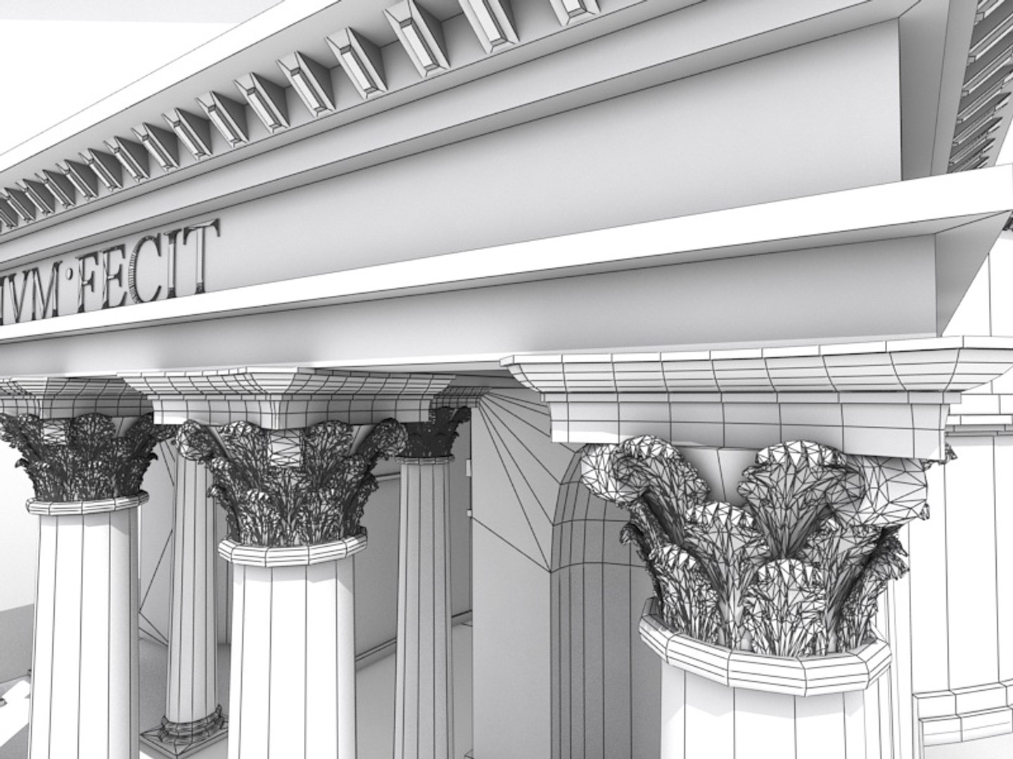 3d Roman Pantheon Model