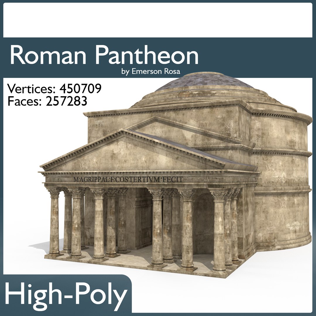 3d Roman Pantheon Model
