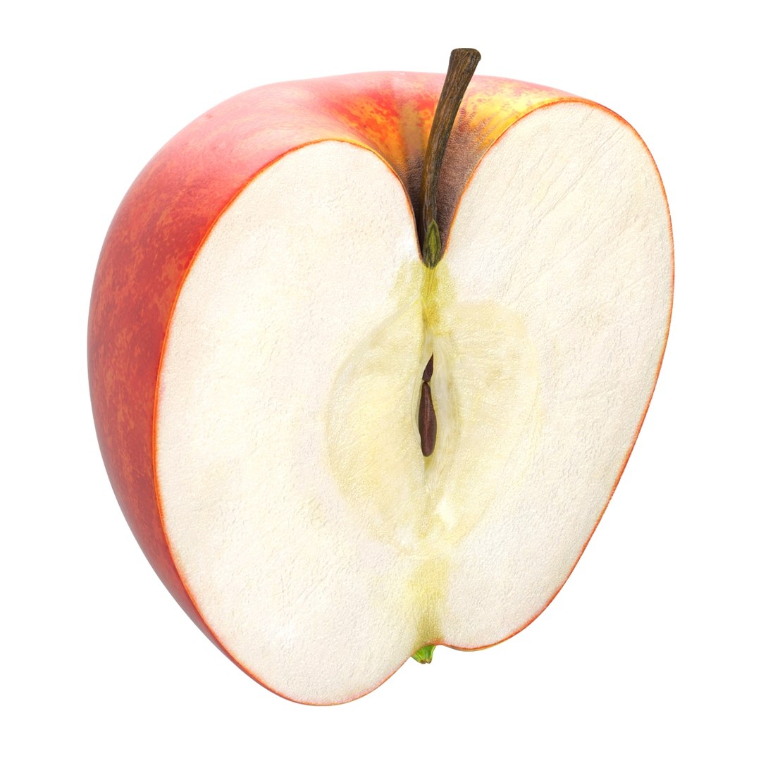 Obj Half Red Apple