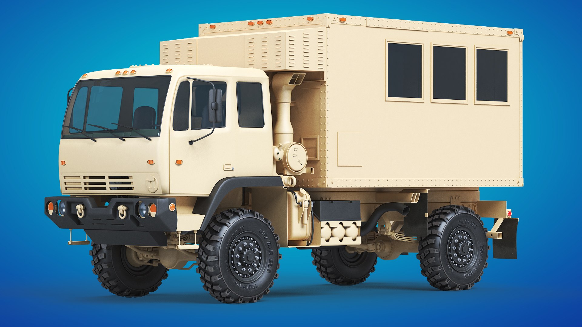 3D Model Military Van Truck FMTV M1079 - TurboSquid 1741070